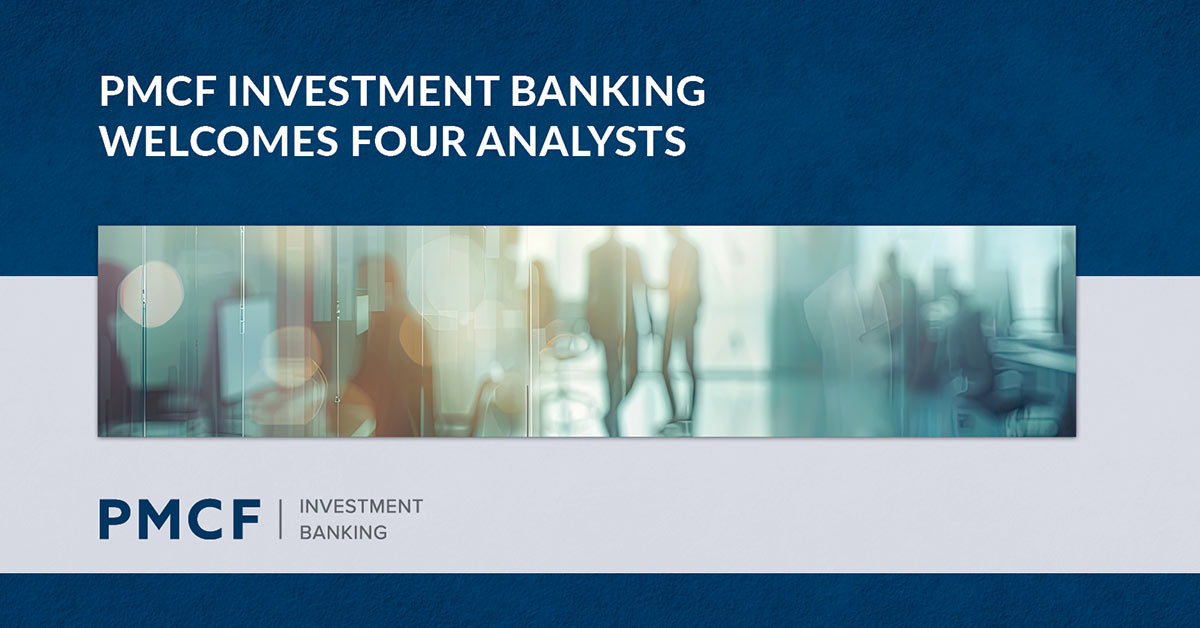 PMCF Welcomes Four Analysts To The Firm | PMCF Investment Banking