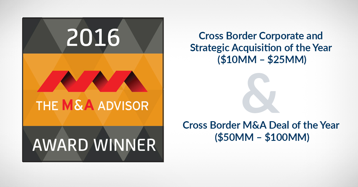 PMCF receives two awards at the 2016 International M&A Gala