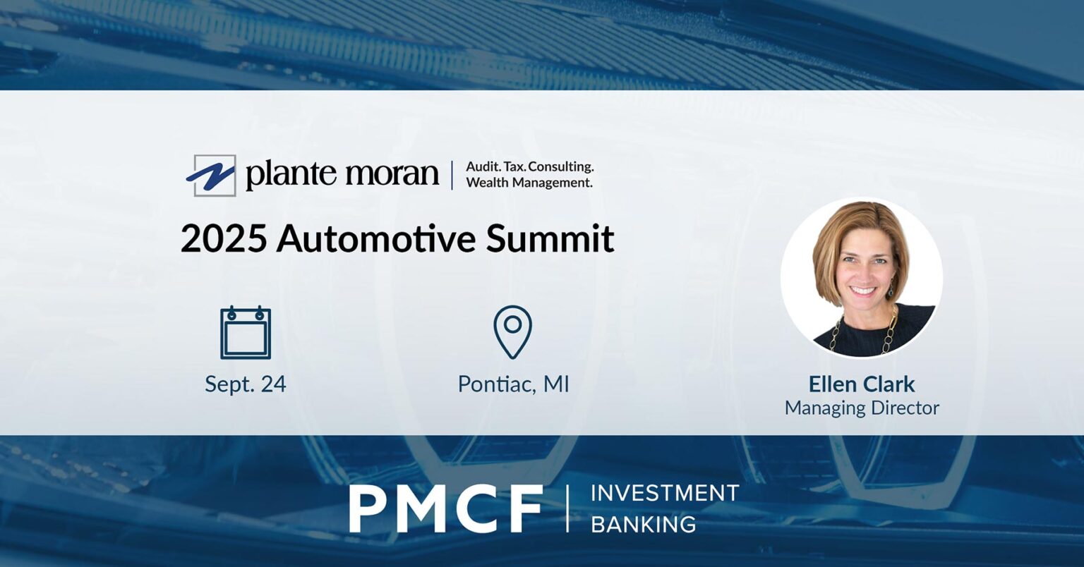 Plante Moran's 2025 Automotive Summit | PMCF Investment Banking